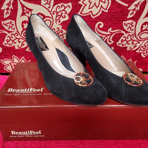 BeautiFeel | Shoes | Beautifeel 3 Black Heels | Poshmark